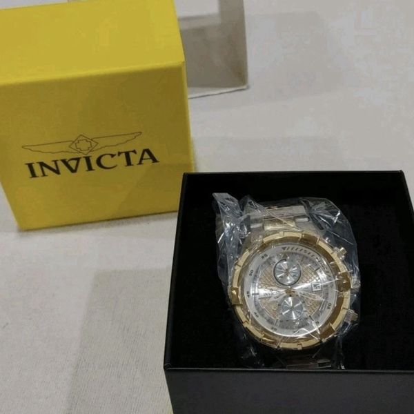 Invicta Aviator Falcon Men's Watch 50.5mm. Steel/gold #28120 NEW In Box ...