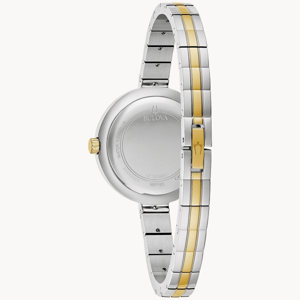 Bulova Rhapsody Women's Quartz Diamond Accent Two-Tone Watch 30MM ...