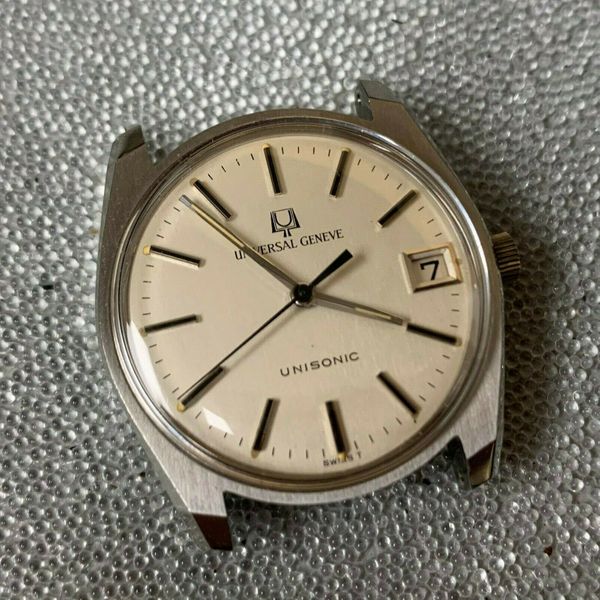 VINTAGE UNIVERSAL GENEVE UNISONIC MEN'S WATCH MINT CONDITION 33MM ...