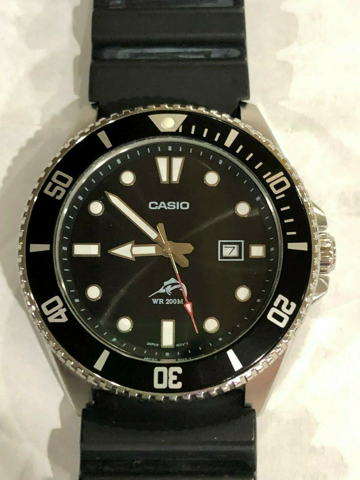 Casio MDV106-1AV Men's Duro Band Black Dial Analog Dive Watch | WatchCharts