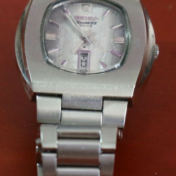 Early Seiko Quartz 38 Series Movement 3003 Stainless 3863-5009 Nov 1973 ...