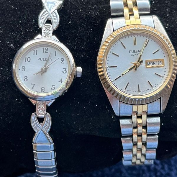 Lot 6-Stunning Vintage Womens Pulsar Seiko Quartz Watches All Work New ...