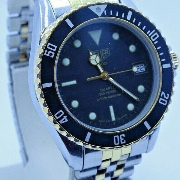 VINTAGE TAG HEUER DIVE WATCH 200 METERS *980 020N*L | WatchCharts ...