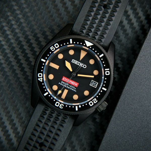 Custom Seiko SKX013 Mil Sub Vintage Diver. Huge Spec with Comex Dial ...