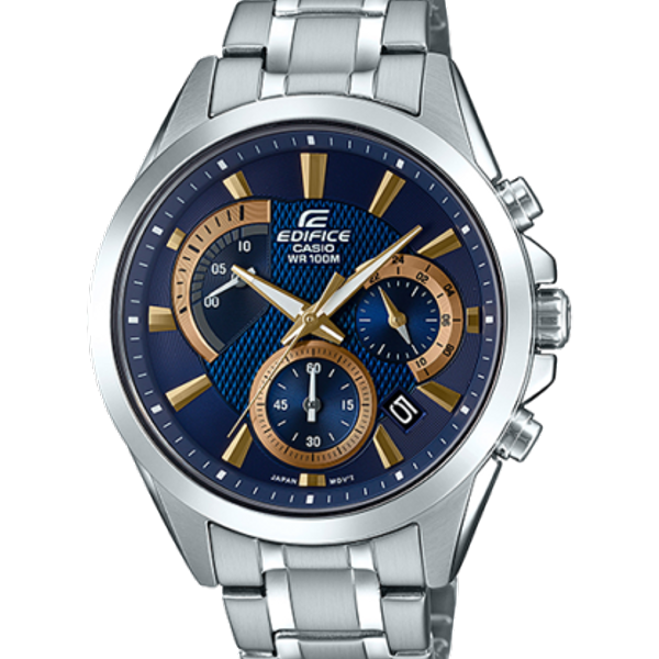 Casio Edifice EFV-580D-2A Chronograph Silver Quartz Stainless Analog ...