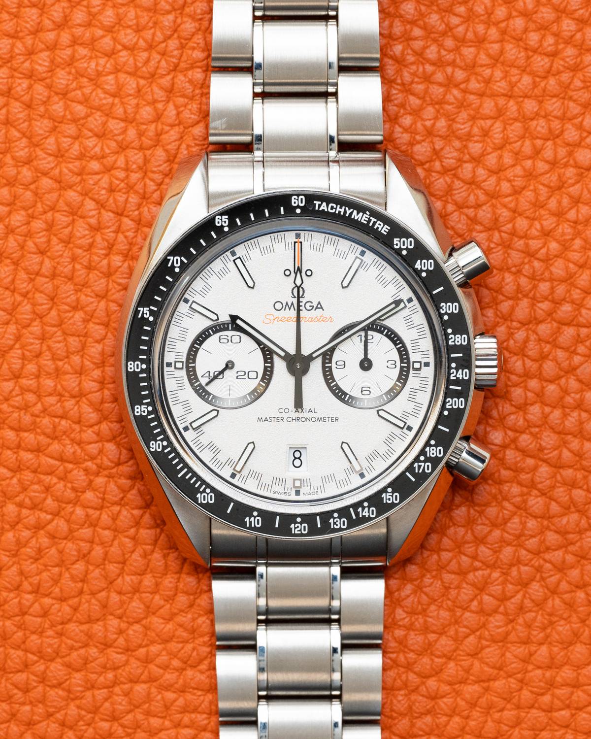 FS Omega Speedmaster Racing White 2022 Co-Axial | WatchCharts Marketplace