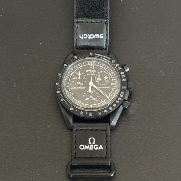 Custom Chinese Omega x Swatch Snoopy Black Moonswatch Mission to the ...
