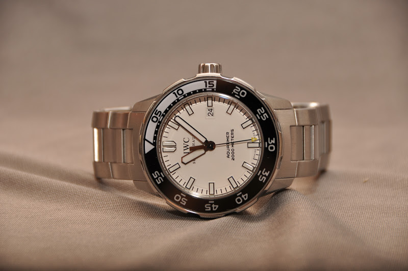FS: IWC Aquatimer model 3568 white dial on bracelet - $3399 | WatchCharts