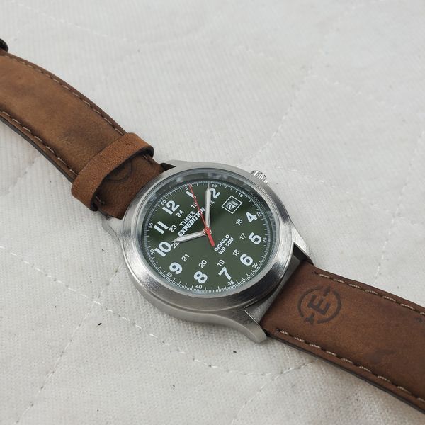 TIMEX T40051 EXPEDITION FIELD INDIGLO 36MM BROWN GREEN SCOUT MEN'S ...