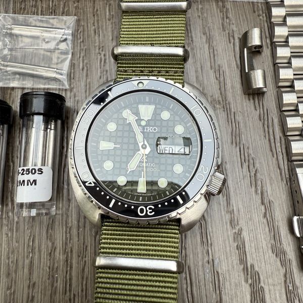 Seiko Prospex King Turtle SRPE05 Diving Watch. Bracelet & straps (nato ...