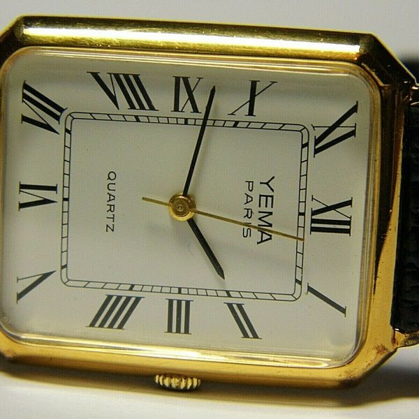 YEMA PARIS LADIES LATE 80'S VINTAGE CLASSIC STYLE QUARTZ WATCH MODEL R1 ...