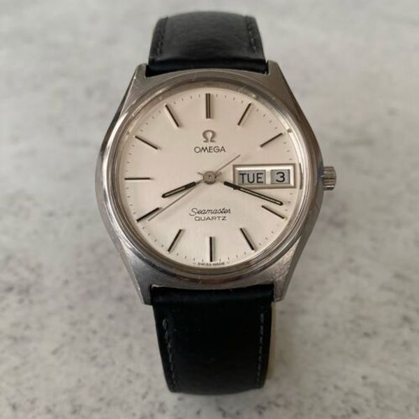 1975 Omega Seamaster Quartz 196.0058 Cal.1310 Swiss Vintage Day/Date ...