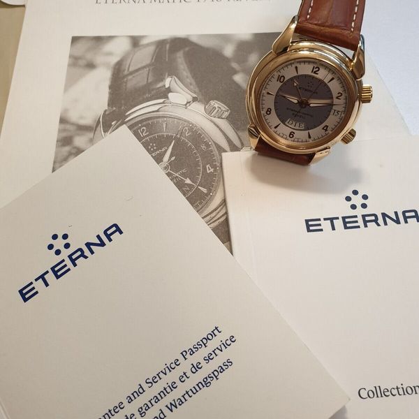 Eterna Matic 1948 Reveil, Alarm Clock, 18ct Rose Gold | WatchCharts ...