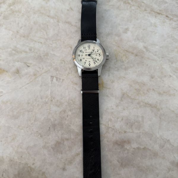 Bulova 96A246 Hack Watch Military Heritage Men's Automatic 38MM ...