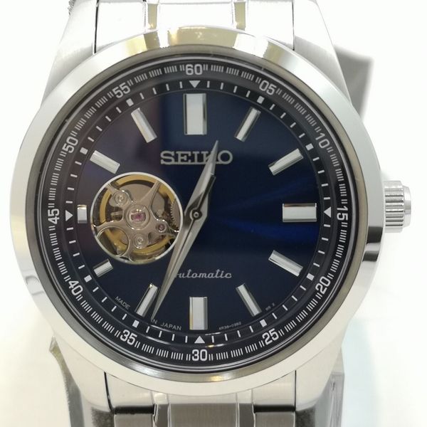 SEIKO SCVE051 Blue Automatic Mechanical Skeleton Men's Watch New in Box ...