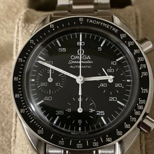 Omega Speedmaster Automatic MOONWATCH REDUCED 39mm Hesalite Chronograph ...