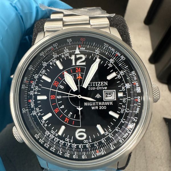 Citizen Nighthawk Eco-Drive Pilot Watch Men's Watch BJ7000-52E NEW ...