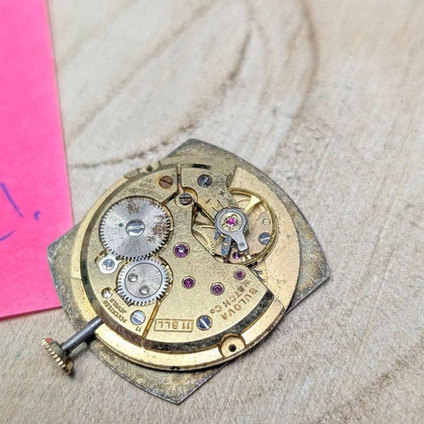 Vintage Bulova 11BLL 17j mechanical wrist watch movement parts repair ...