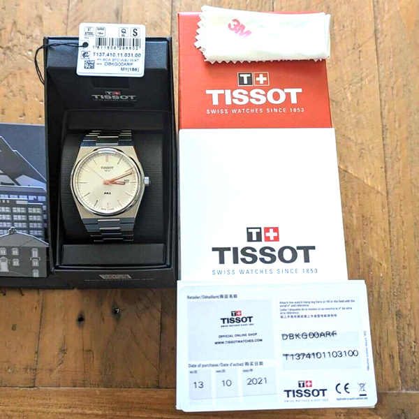 TISSOT PRX 40mm. Sapphire crystal. Tonneau shape. | WatchCharts Marketplace