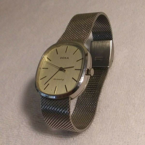 Doxa Quartz mens Watch stainless steel as is untested 1970s | WatchCharts