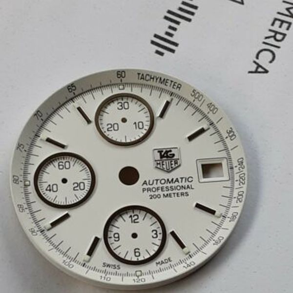 TAG Heuer Mens CHRONOGRAPH VALJOUX 7750 wristwatch dial :29.8mm ...