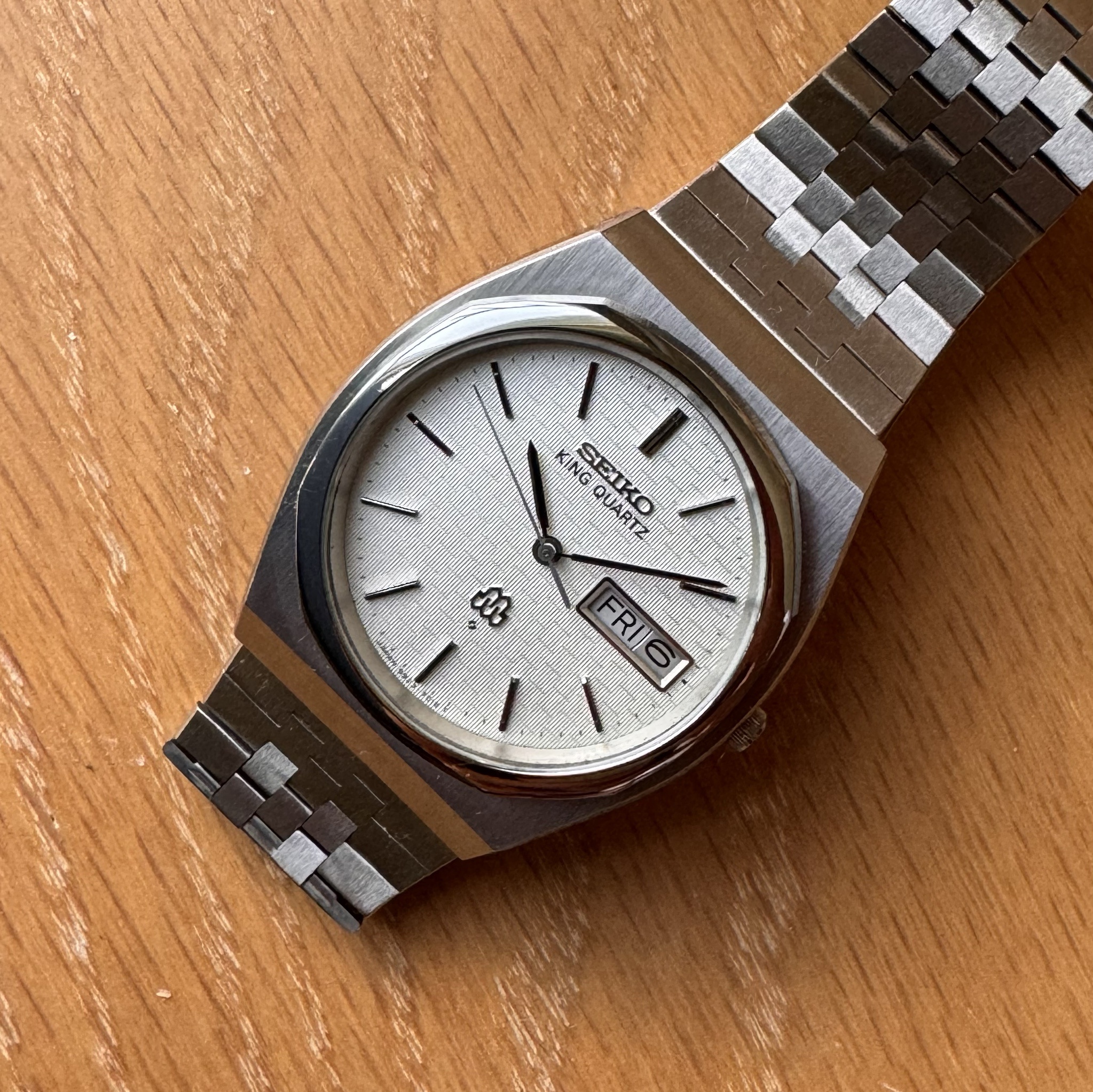 [WTS] Seiko King Quartz Twin Quartz 9923-7010 Bamboo Textured Dial ...