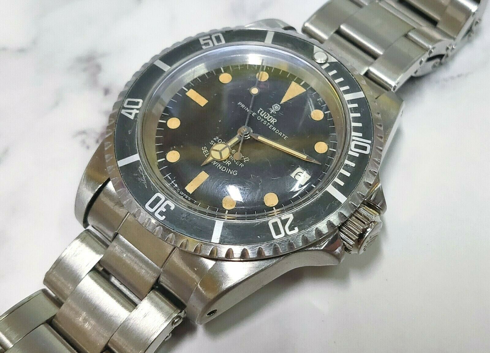 Tudor Small Rose Submariner Date Display ETA Cal.2836-2 Ref.7016 Black ...