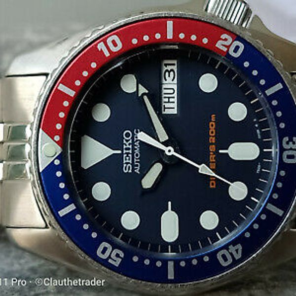 RARE SEIKO SCUBA DIVER 7S26-0030 SKX015 AUTOMATIC MEN'S WATCH SERIAL ...