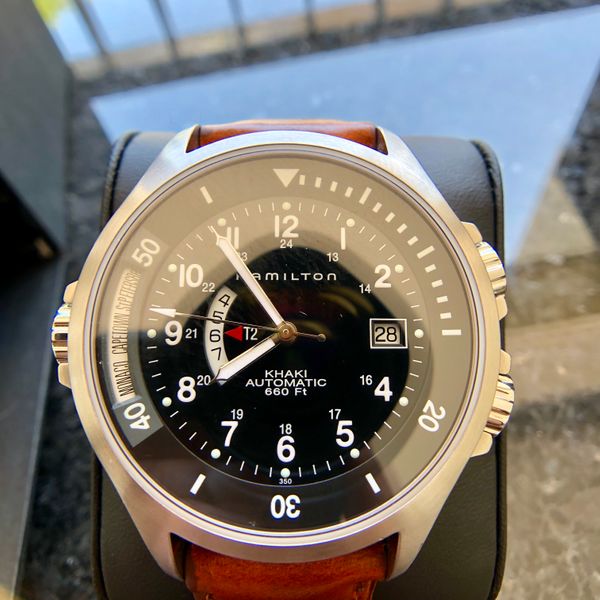 [WTS] Mint condition Hamilton Khaki Navy GMT - Black Dial | WatchCharts