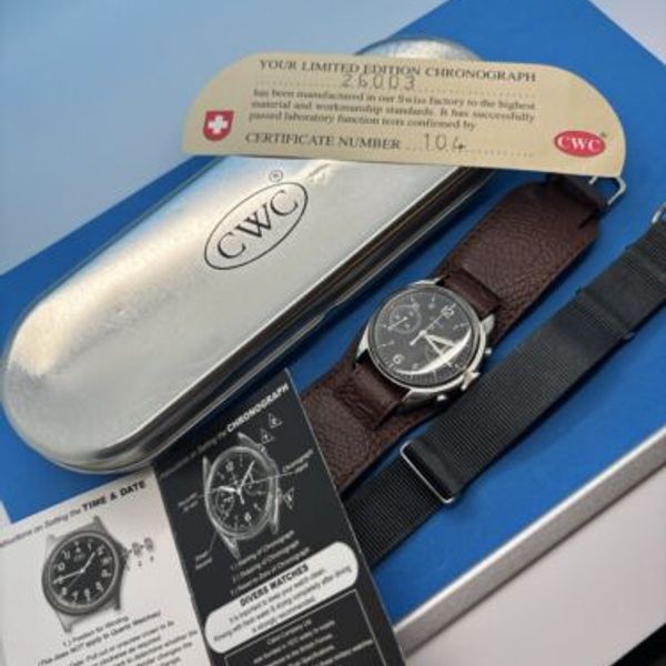 CWC Military Chronograph 2003 Ltd Edition Reissue Watch | WatchCharts ...