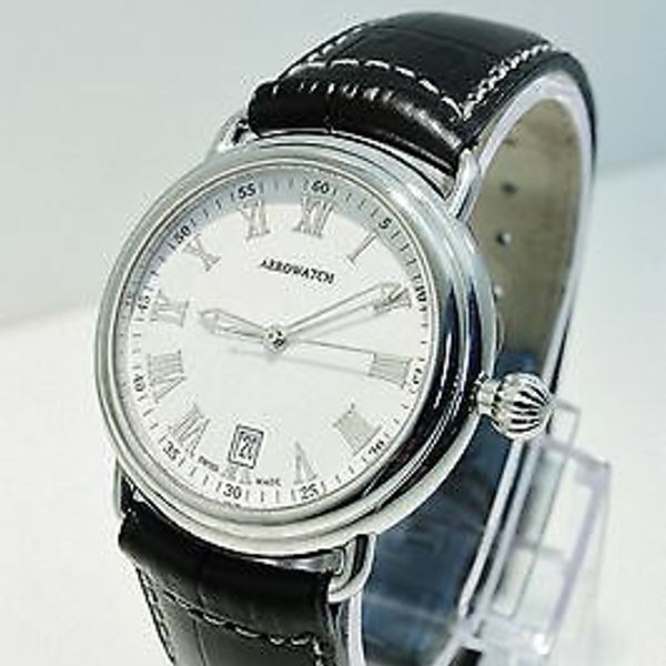 Aerowatch Automatic "Collection 1942" a 60900 aa05-Black/ETA factory ...