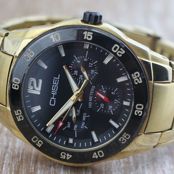 Chisel 5829080 Quartz Gold Tone Men's Watch | WatchCharts Marketplace