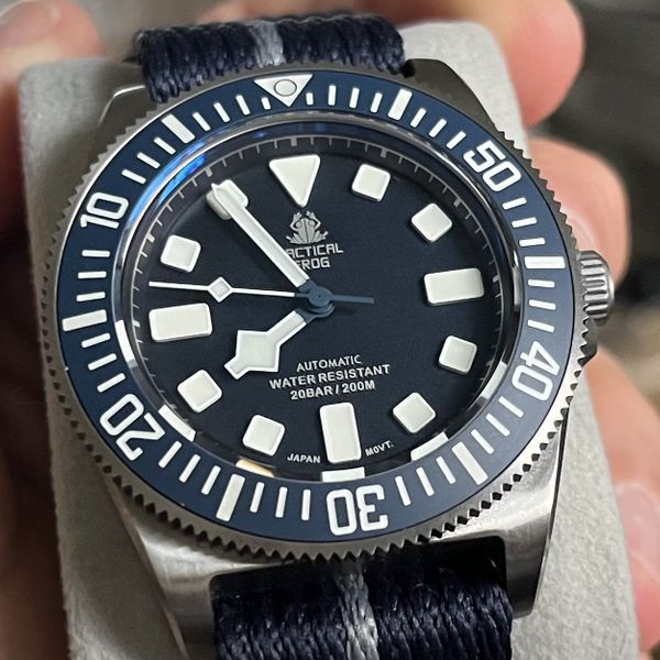 [$140 USD] FS: Tactical Frog Titanium FXD fixed lug diver **V4 Bezel ...