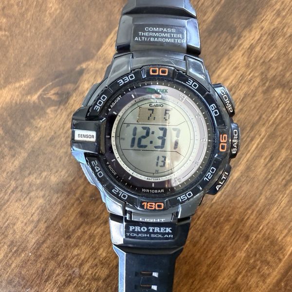 Casio Pro Trek Watch PRG-270 Mens Compass Temperature Altimeter ...