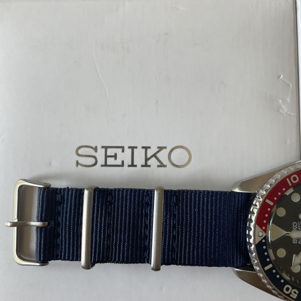 SEIKO DIVERS SKX009 7S26 0020 PEPSI REPLACEMENT BLUE NATO STRAP UK ...