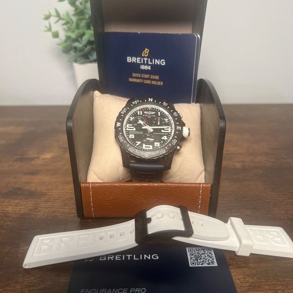 Breitling Endurance Pro X82310 White Band w/ Authentication Card ...