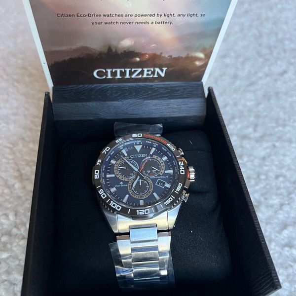 Citizen Promaster Land Eco-Drive Chronograph Men's Blue Dial Watch ...