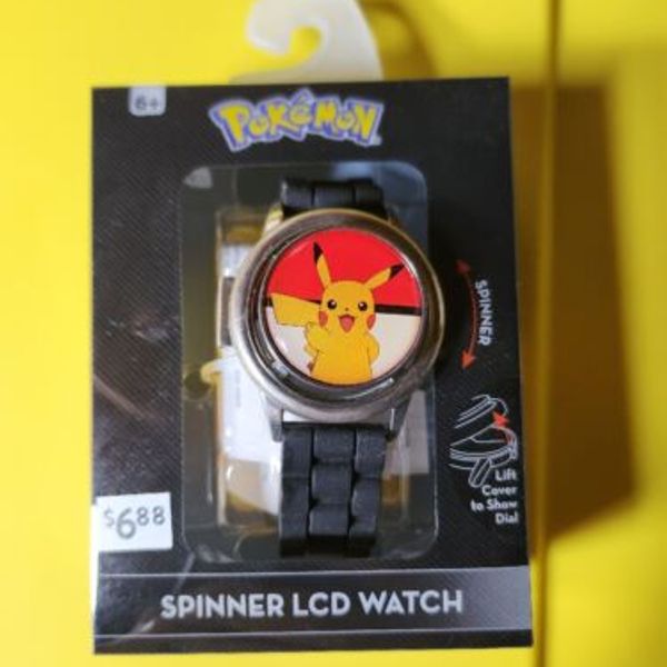 Pokemon Pikachu Pokeball Spinner LCD Wrist Watch Brand New Kids 6 ...