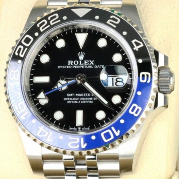 NEW APRIL 2021 Rolex GMT Master II Batman Jubilee Blue Ceramic Steel ...