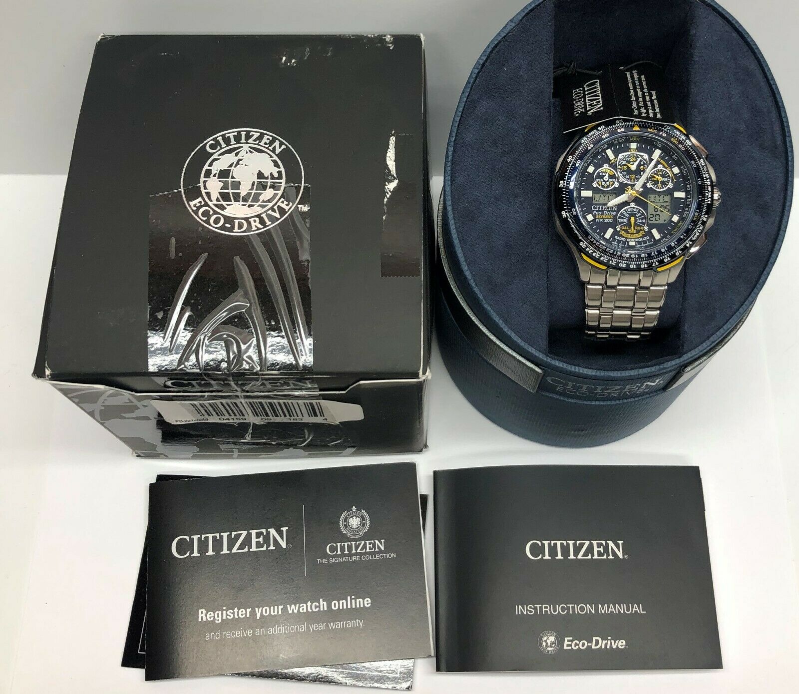 Citizen Skyhawk Blue Angels Radio Controlled Watch Model JY0040-59L ...