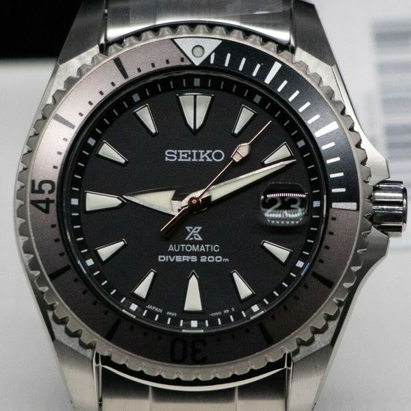 New Seiko Prospex 200M Divers Shogun Men's Titanium Bracelet Watch ...