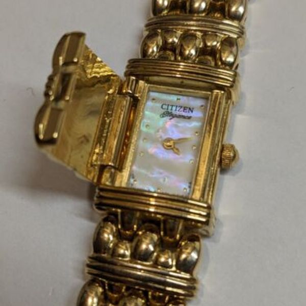 Vintage Women's Citizen Elegance Peek A Boo Watch 5421 S49054 Mother Of ...