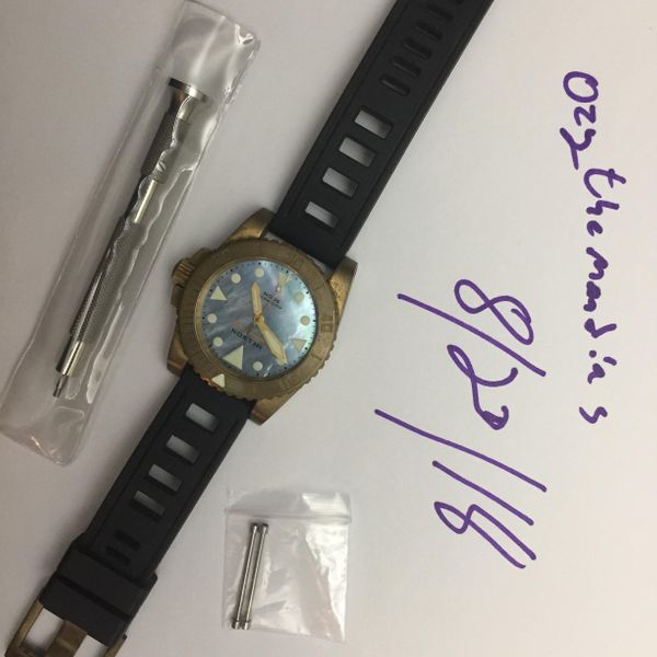 [WTS] Helson Shark Diver Brass 40mm Mother of Pearl Dial [B] | WatchCharts
