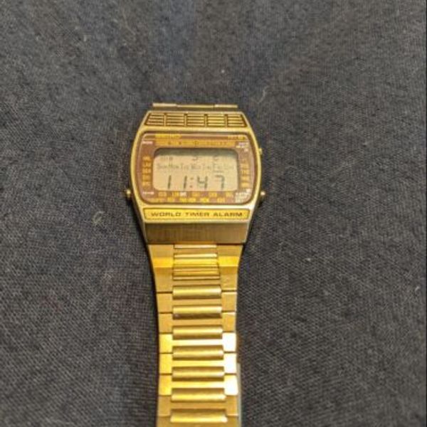 RARE Seiko World Time A239-5009 Quartz LCD Watch Vintage Working tested ...