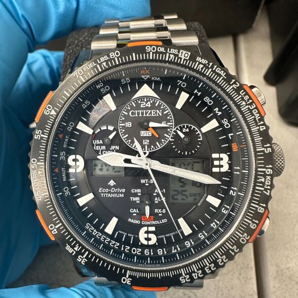 Citizen Promaster Skyhawk Super Titanium Sapphire World Time JY8108-53E ...