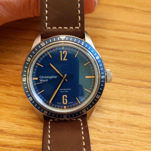Christopher Ward C65 Trident Blue Manual Wind 41mm Case x 22mm ...