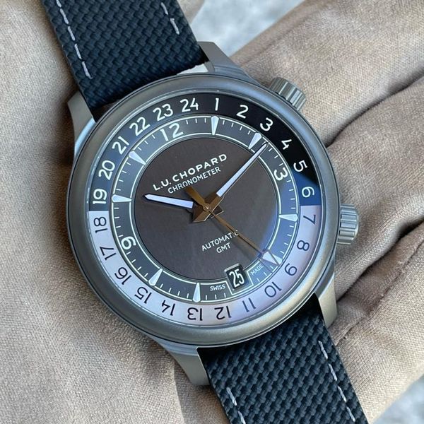 FSOT BNIB CHOPARD LUC GMT ONE BLACK limited of 250 167579-3004 ...