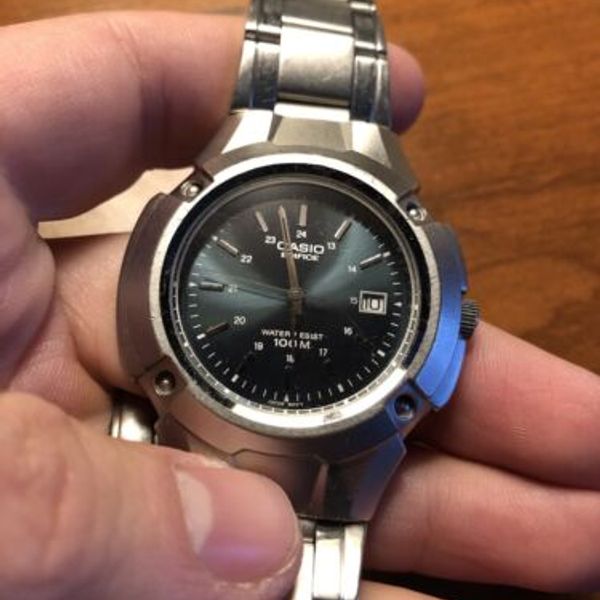 Casio MTP-3036 Date Japan Movement w Stainless Steel Vintage Watch ...