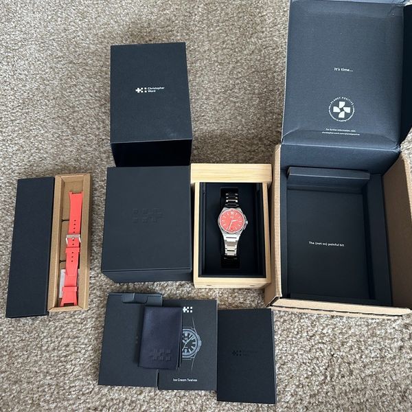 Christopher Ward The Twelve 38mm Limited Edition Peach Ice Cream ...