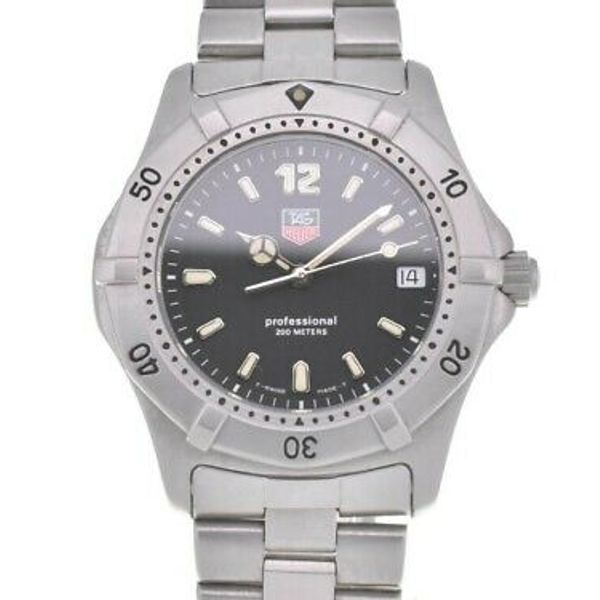 TAG HEUER 2000 Professional WK1110.BA0308 black Dial Quartz Men's Watch Y#105827 | WatchCharts ...